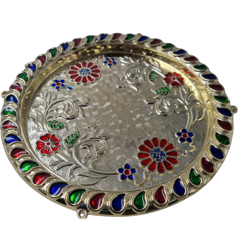 Decorative Puja Plate (PPD001_6A) - VV Deepa Aromatics